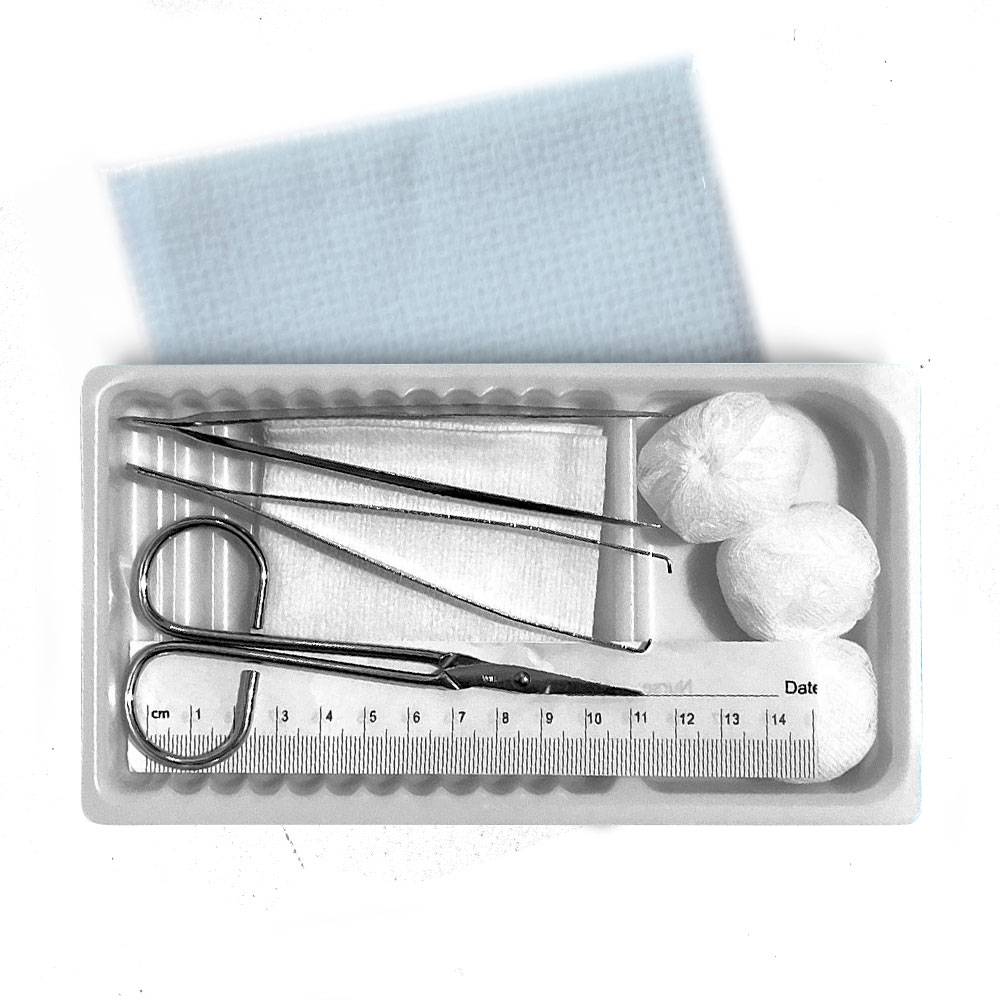 KIT DE CURACION BANDEJA DESECHABLE ESTERIL – Hospitalia® Productos ...